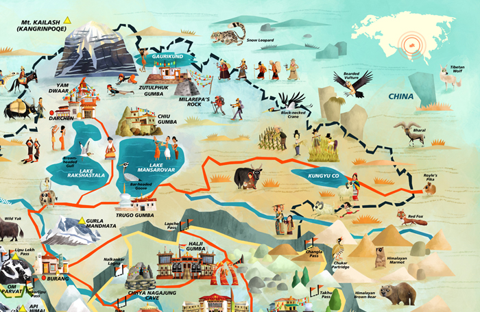 Green Humour: Kailash Sacred Landscape- an Illustrated Map