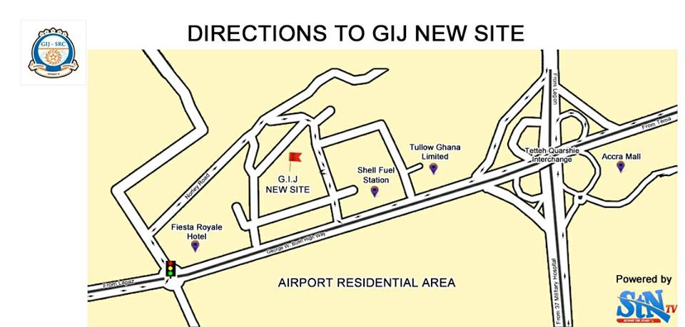 Directions to the GIJ New Site for Upcoming Graduation. - GIJ Campus Fylla