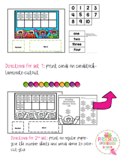 Winter Counting Snowflakes ~ Preschool Printables