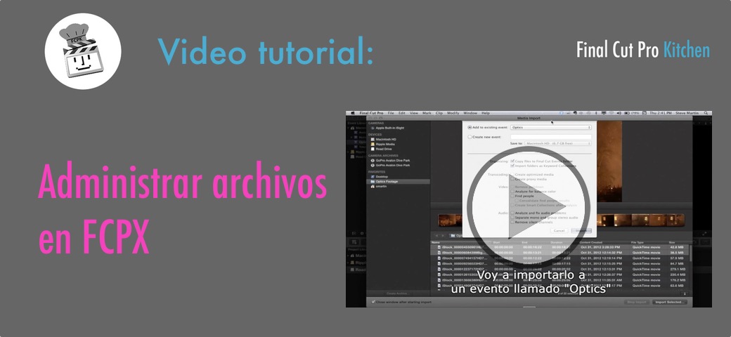 Final Cut Pro Kitchen: VÍDEO TUTORIALES