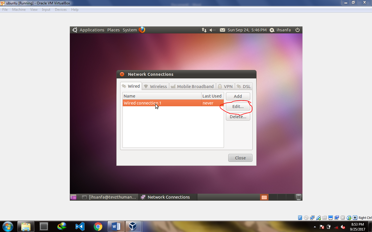 Cara untuk mengkoneksikan Jaringan Host Only Adapter dengan menggunakan OS Windows 7 dan Ubuntu ...