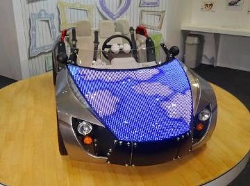 New Car Design Concept: LED Engine Hood