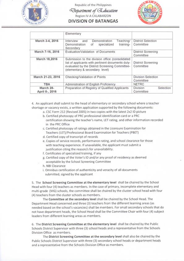 DepEd Memos, Orders & Results: RANKING & EVALUATION OF TEACHER ...