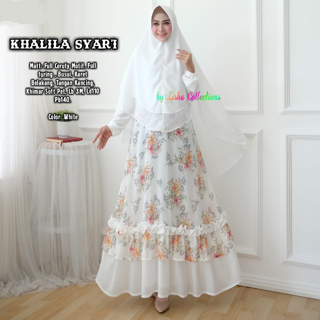 Nama/Kode Barang GAMIS KHALILA SYARI BOUTIQUE CLASS