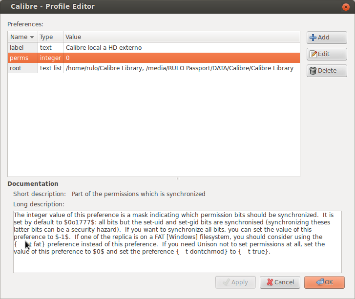 Calibre: Columnas Personalizadas, Sincronizando con Unison