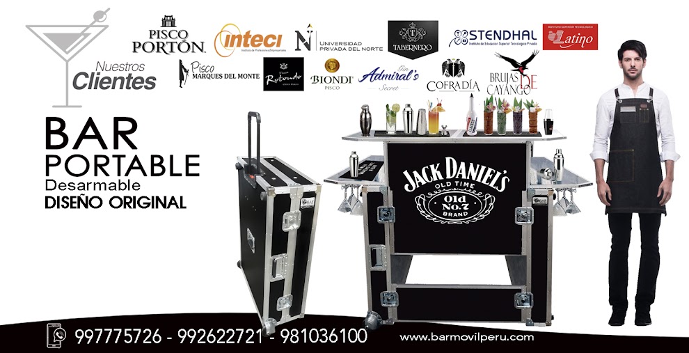 Barra Movil, Bar Portatil, Bares Profesionales, Portable Bar , Flair ...