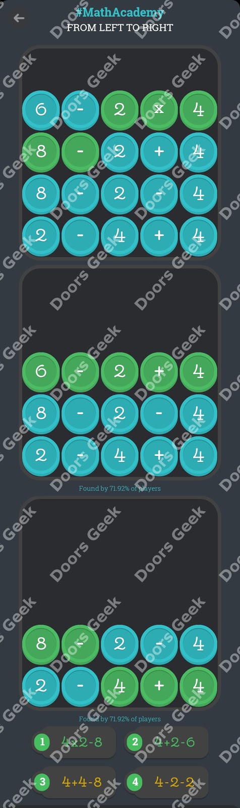 Math Academy From Left To Right Solution Answers Doors Geek math-academy-from-left-to-right-solution-answers-doors-geek