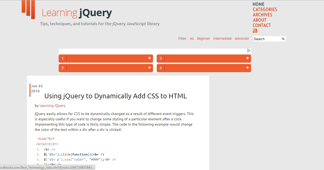 10 Best Online Resources to Learn jQuery - Tech Bowl