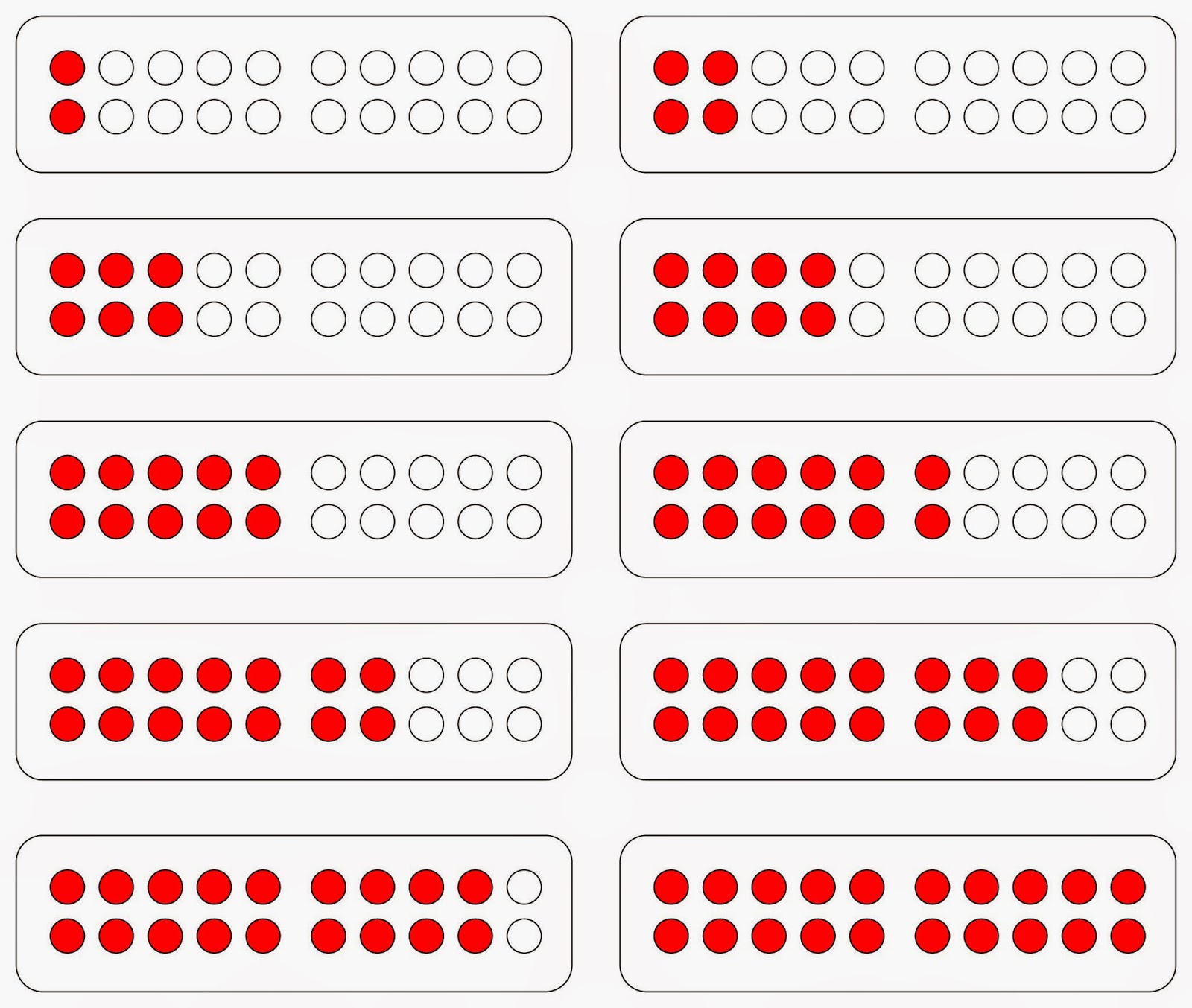 Lernstübchen: die Verdopplungsaufgaben im Zwanzigerfeld