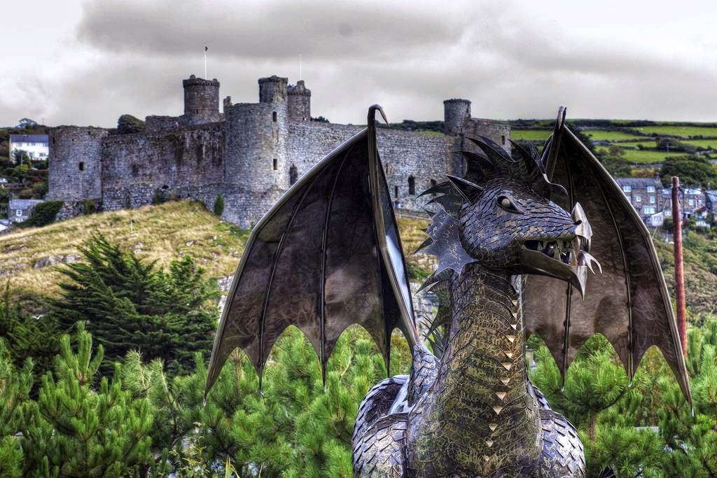 Dewi the Dragon: Guardian of Castle Harlech (and Coolest Dragon on ...