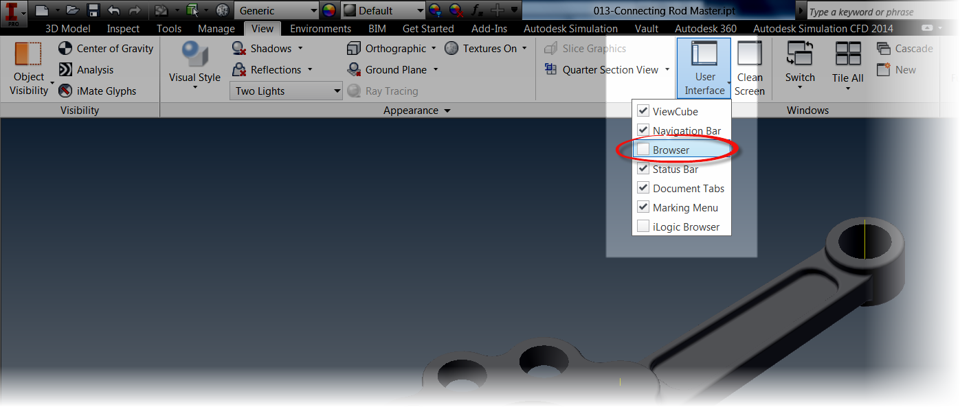 Find that Browser check box