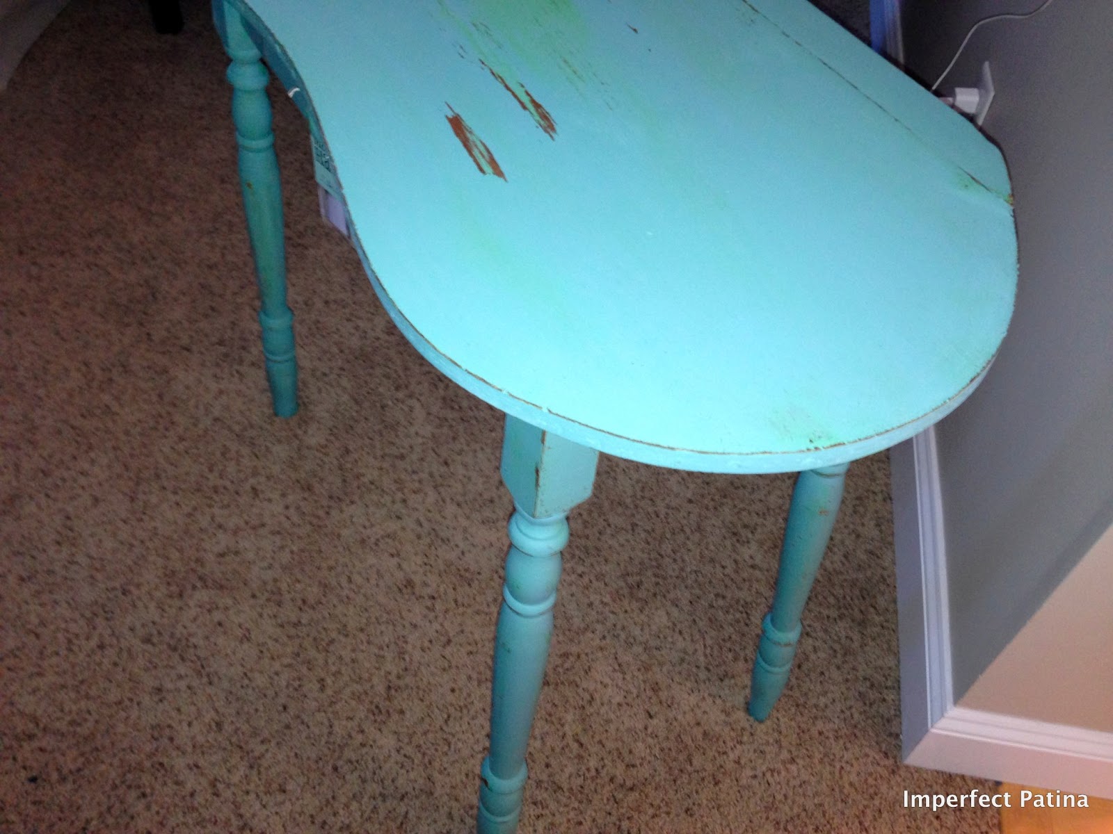 Imperfect Patina: Kidney Shaped Table