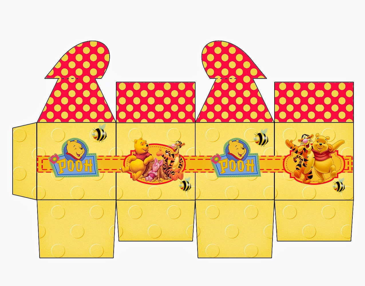 Winnie the Pooh Free Printable Box with Heart Closure. - Oh My Fiesta ...
