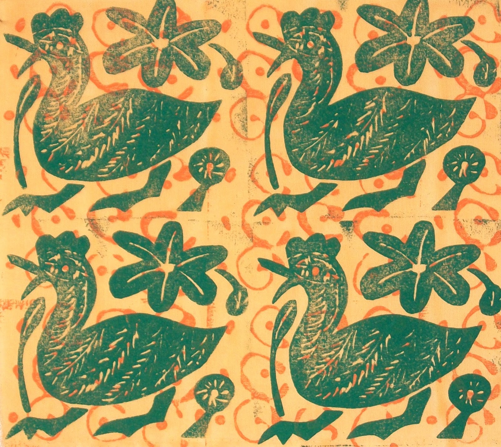 Julie B Booth: More Birds: Embossed Craft Foam Block