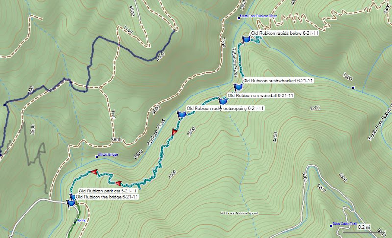 Peachy Hiker: Old Rubicon Trail Part A near Georgetown area