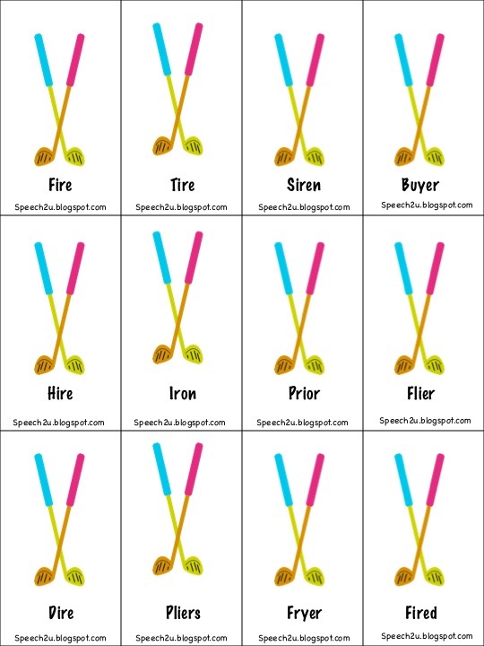 S2U: Golf-R-tick and Hole In One Vocab