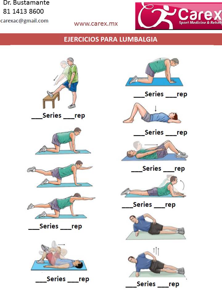 CAREX Sport Medicine: LUMBALGIA