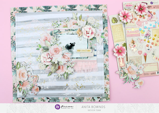 summer sunshine layout - Neat and Crafty