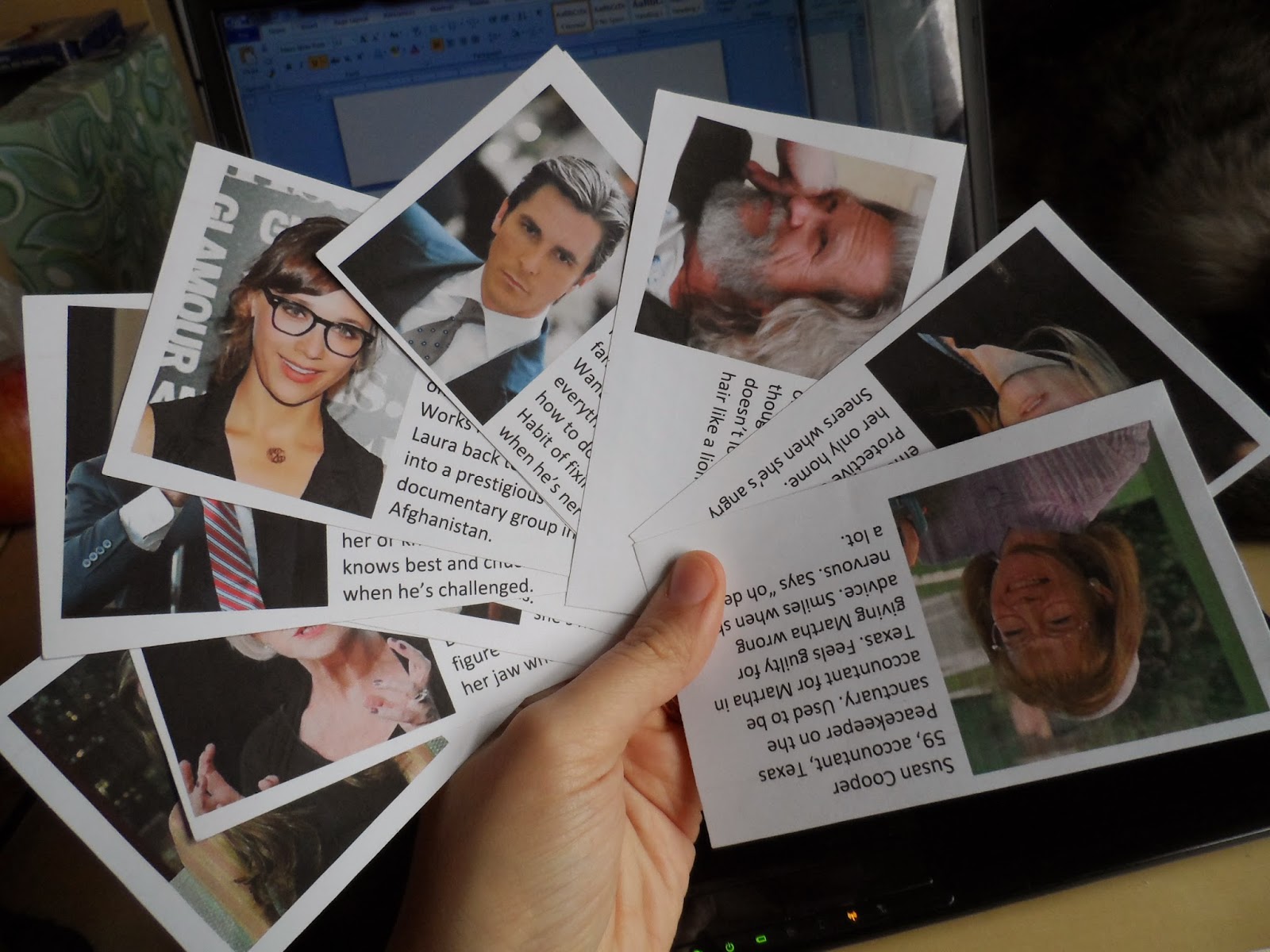 How to Plan, Write, and Develop a Book: Character Cards--A Cool Way to ...