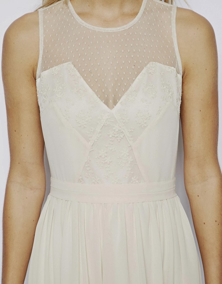 pretties' closet: ASOS Midi Dress With Lace Inserts
