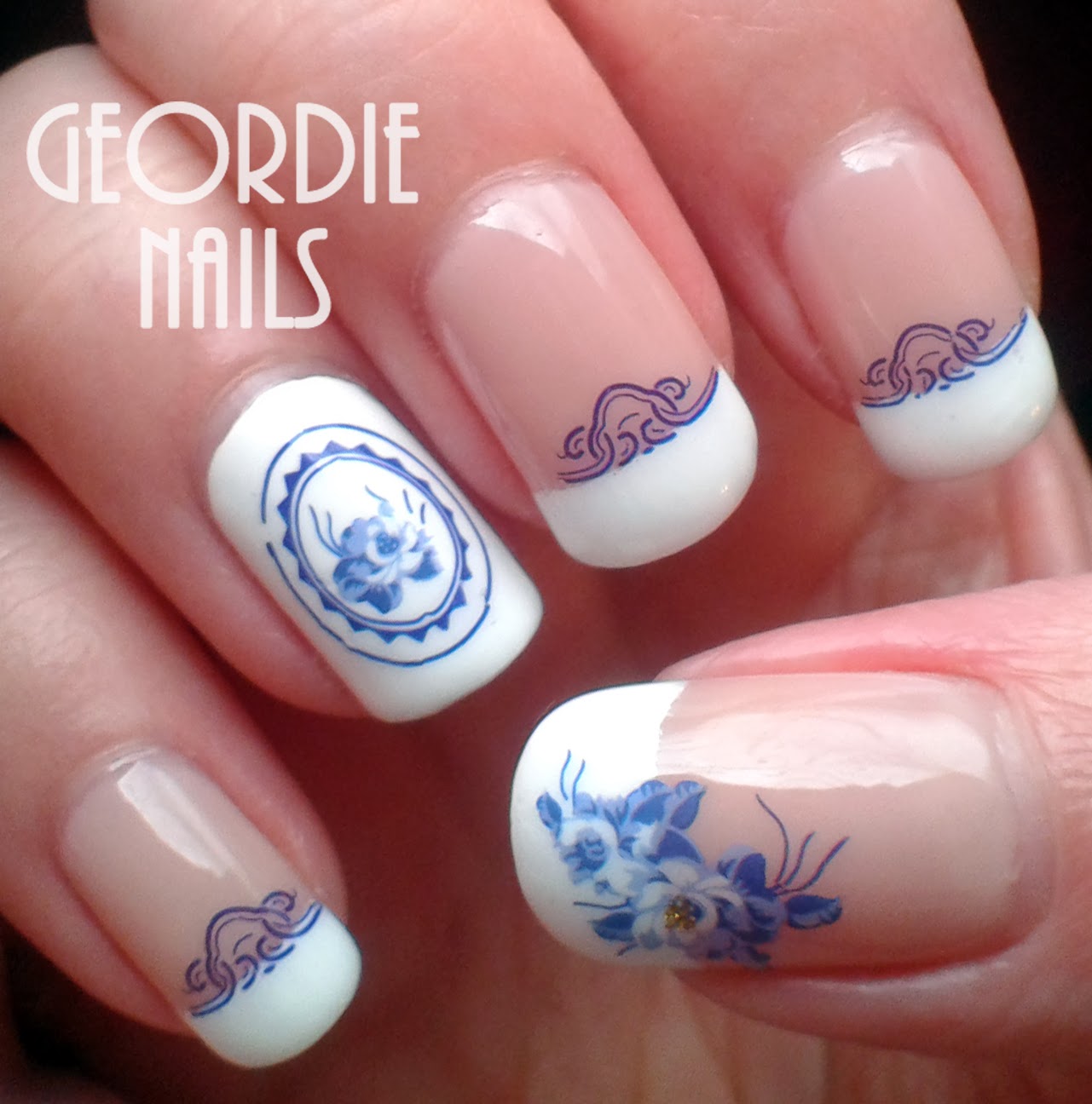 Geordie Nails: Porcelain French Manicure