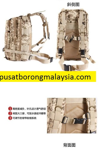 Beg Askar hutan lasak perkhemahan - Kedai Borong Malaysia
