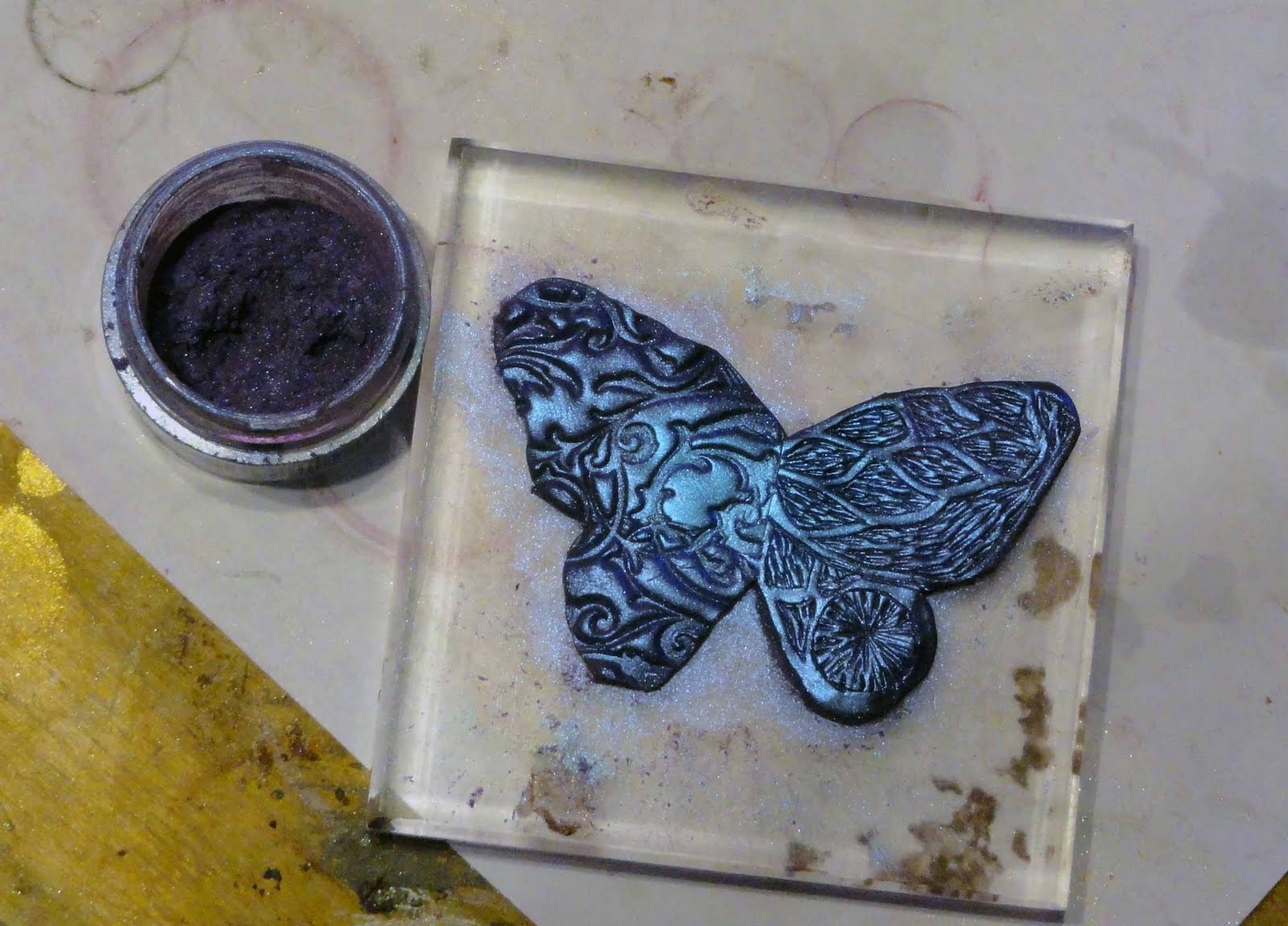 Glory Hound designs: Faux Enamel Tutorial One Polymer Clay