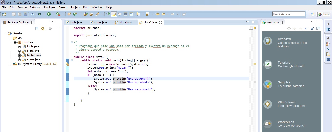 Java: Estructuras de Control