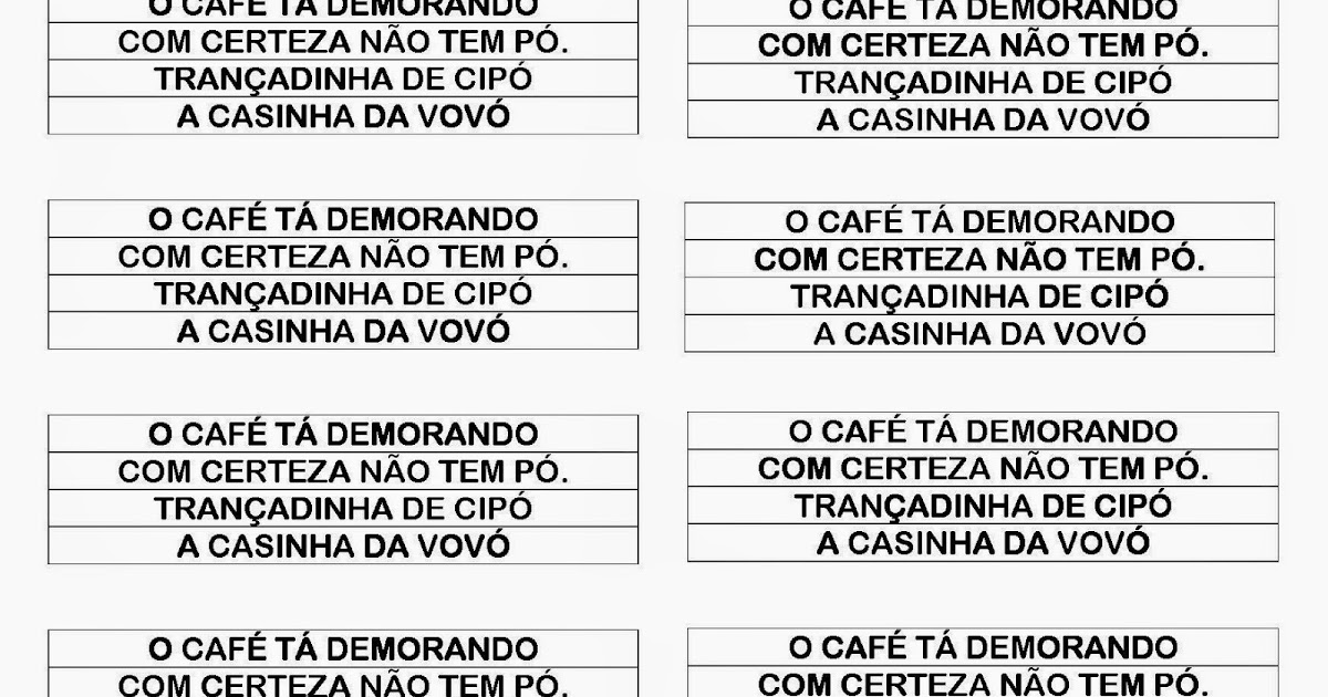 Educando com simplicidade: Atividades com quadrinhas populares.