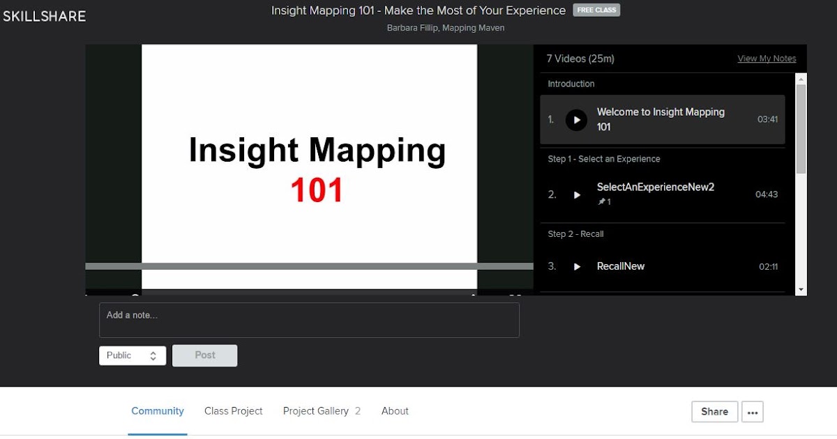 Insight Mapping: Insight Mapping 101 is LIVE!