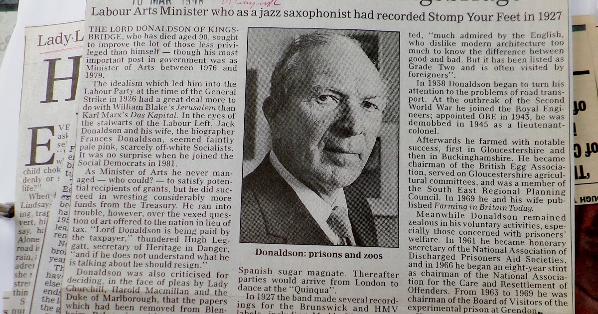 Peerage News: Obituary: Lord Donaldson of Kingsbridge