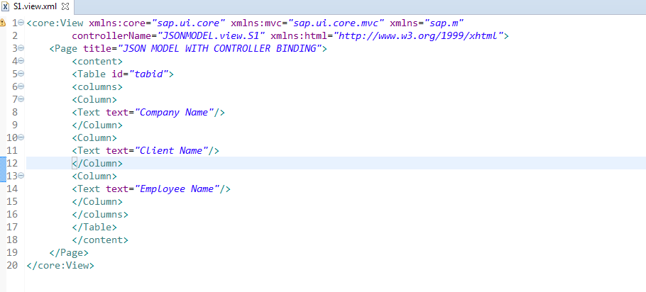 SAPUI5/FIORI : MVC CONCEPT