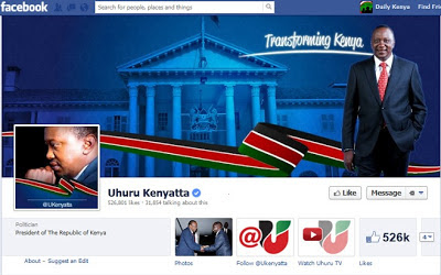 President Uhuru Becomes the First Kenyan to be Verified on Facebook