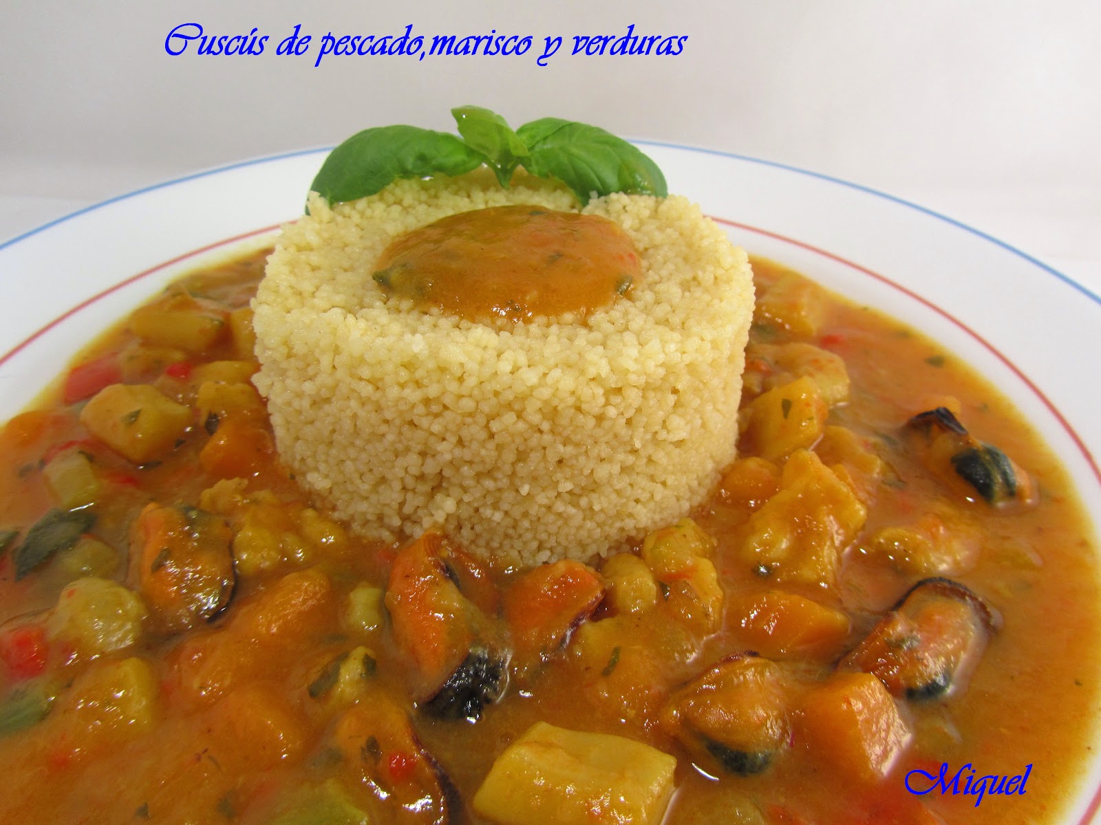 Les receptes del Miquel: Cuscús de Pescado, marisco y verduras