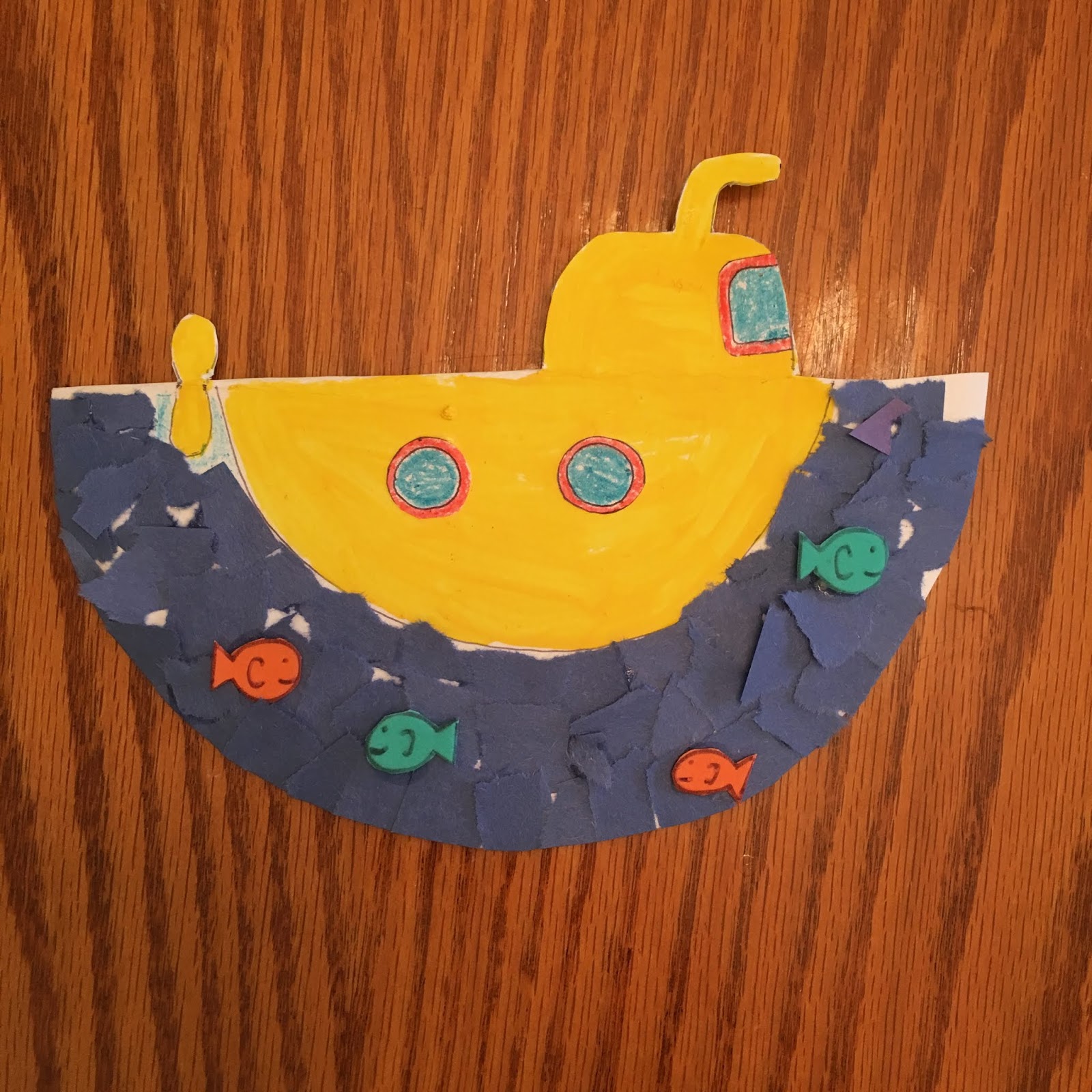 What I Live For: Kids Craft: Paper Plate Submarine