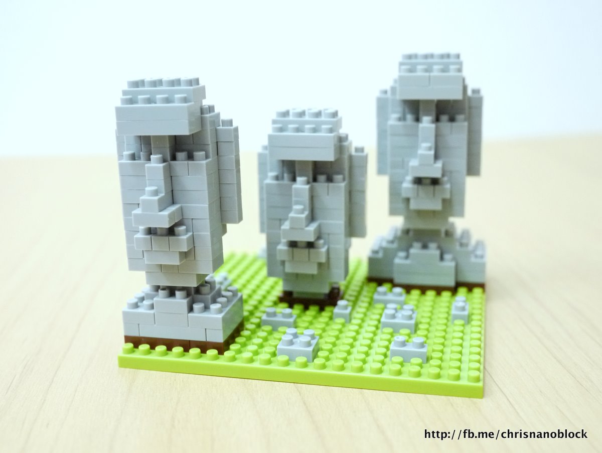Christopher Tan: Maoi Statues on Easter Island nanoblock Set Review