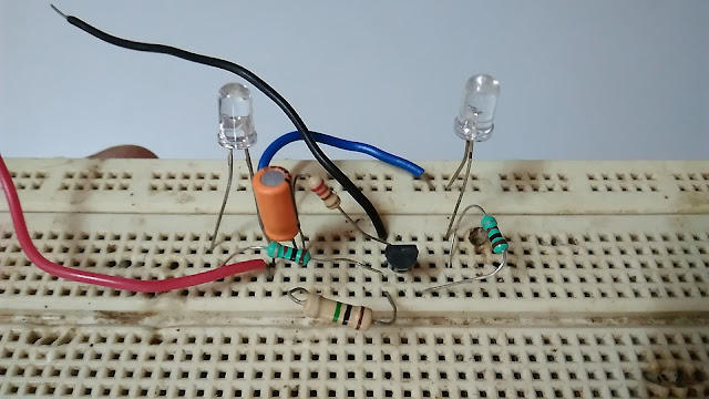 ON Time delay timer by using One NPN Transistor and Capacitor