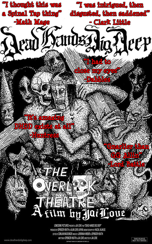 The Overlook Theatre: The Overlook Theatre Reviews: Dead Hands Dig Deep