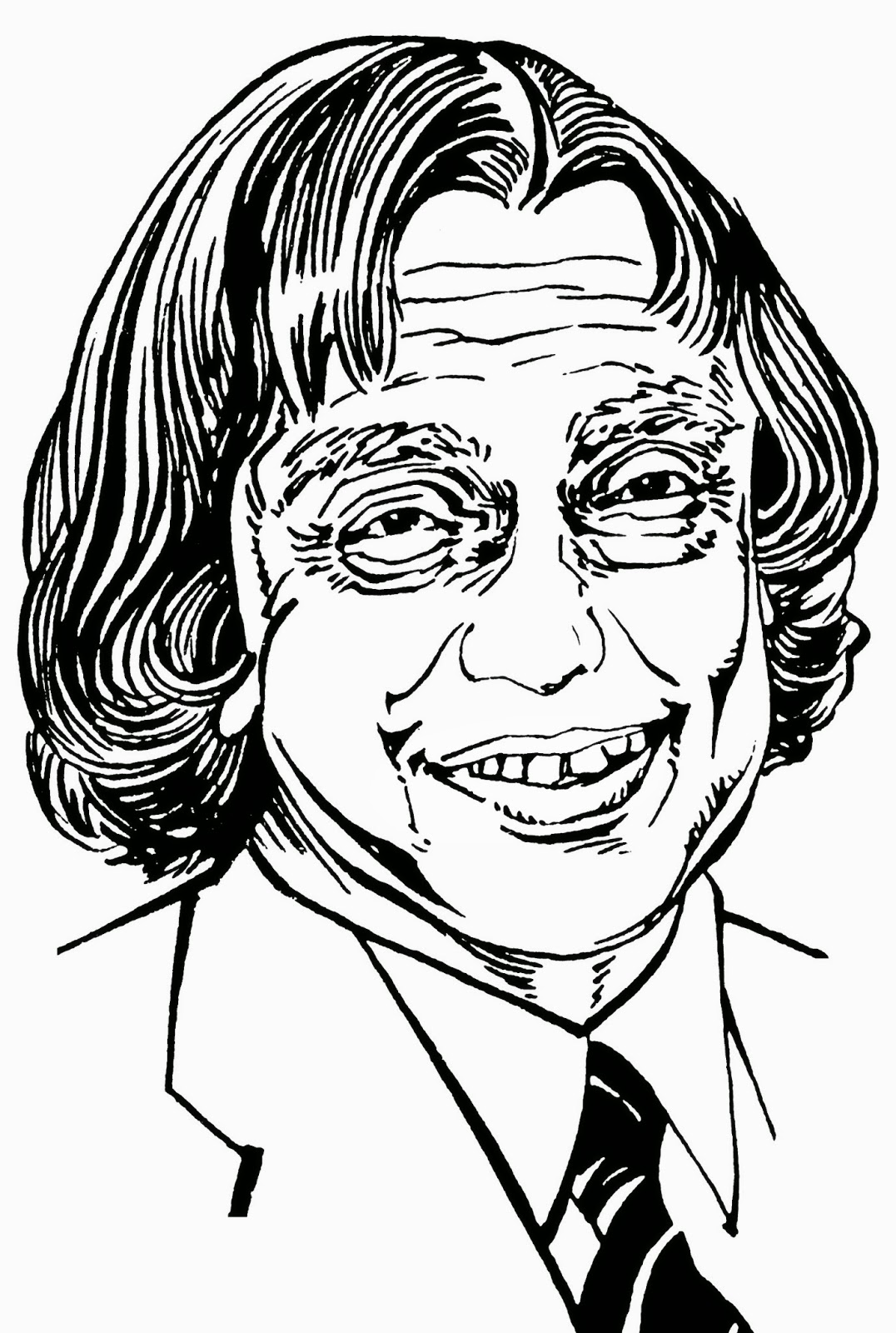 Apj Abdul Kalam Images Kids Portal For Parents Sketch Coloring Page