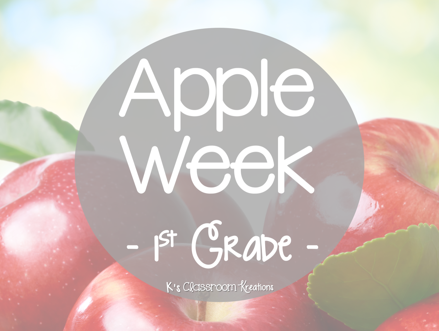 Apple Week | K's Classroom Kreations
