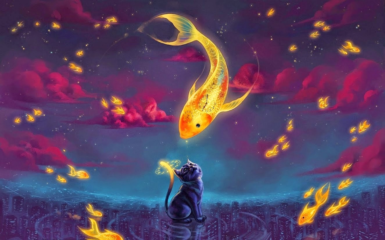 Catarata de Palabras: El gato y el pez del tiempo