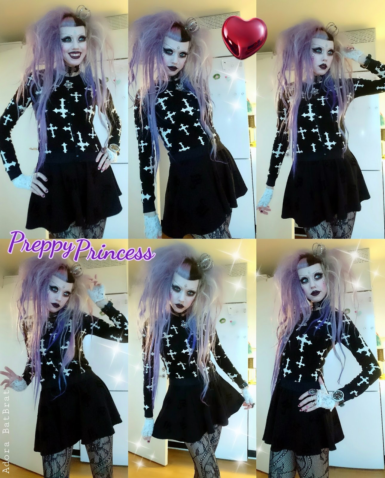 Adora BatBrat: Today's Goth look - Preppy Princess
