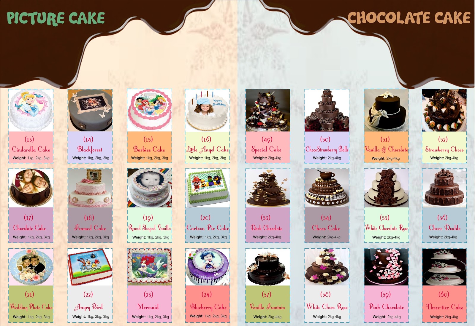 Graphic design: Cake Catalogue
