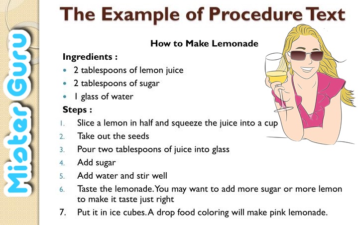 Procedural Text Manuals Procedures And Instructions Mister Guru Procedural Text Manuals Procedures And Instructions Mister Guru