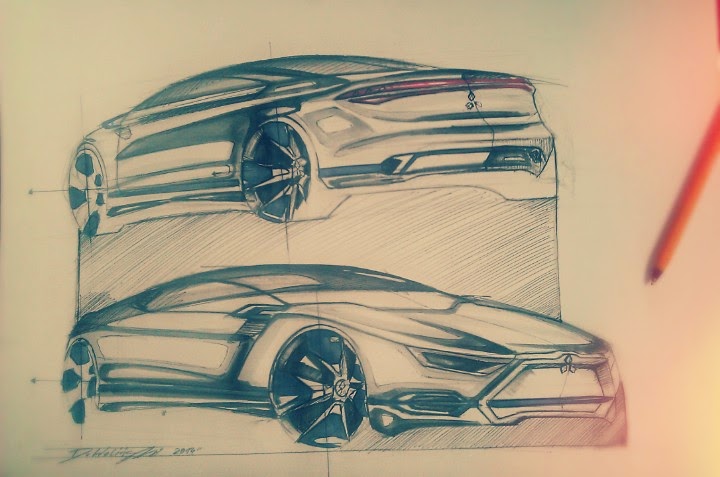 Car design, sketches and drawings.: Mitsubishi Eclipse redesign ...