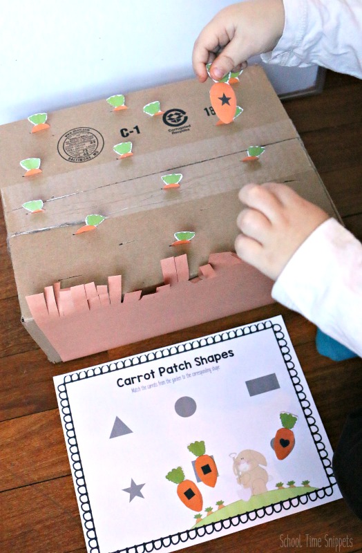 Peter Rabbit Shape Matching Activity | School Time Snippets