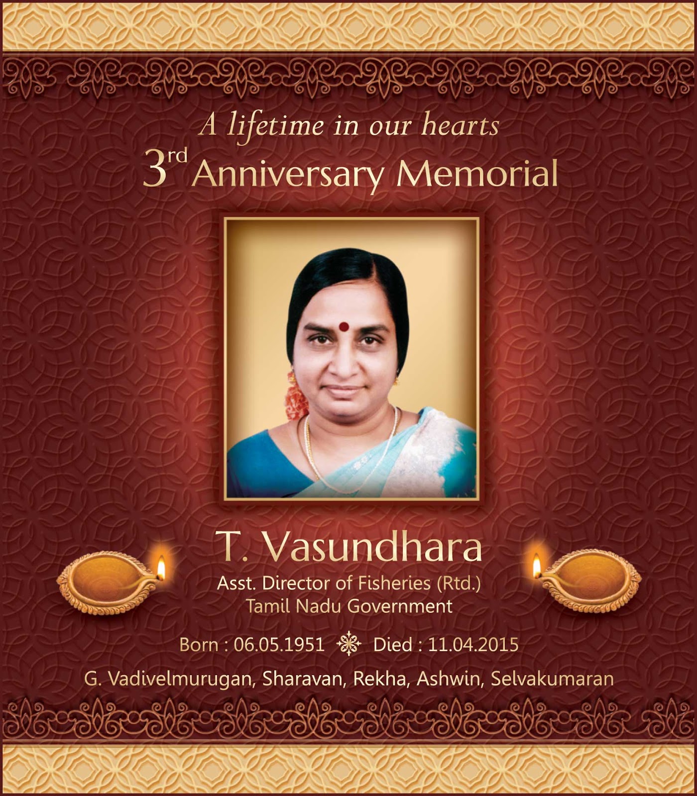 C & O ad-ventures: Death Anniversary advt design