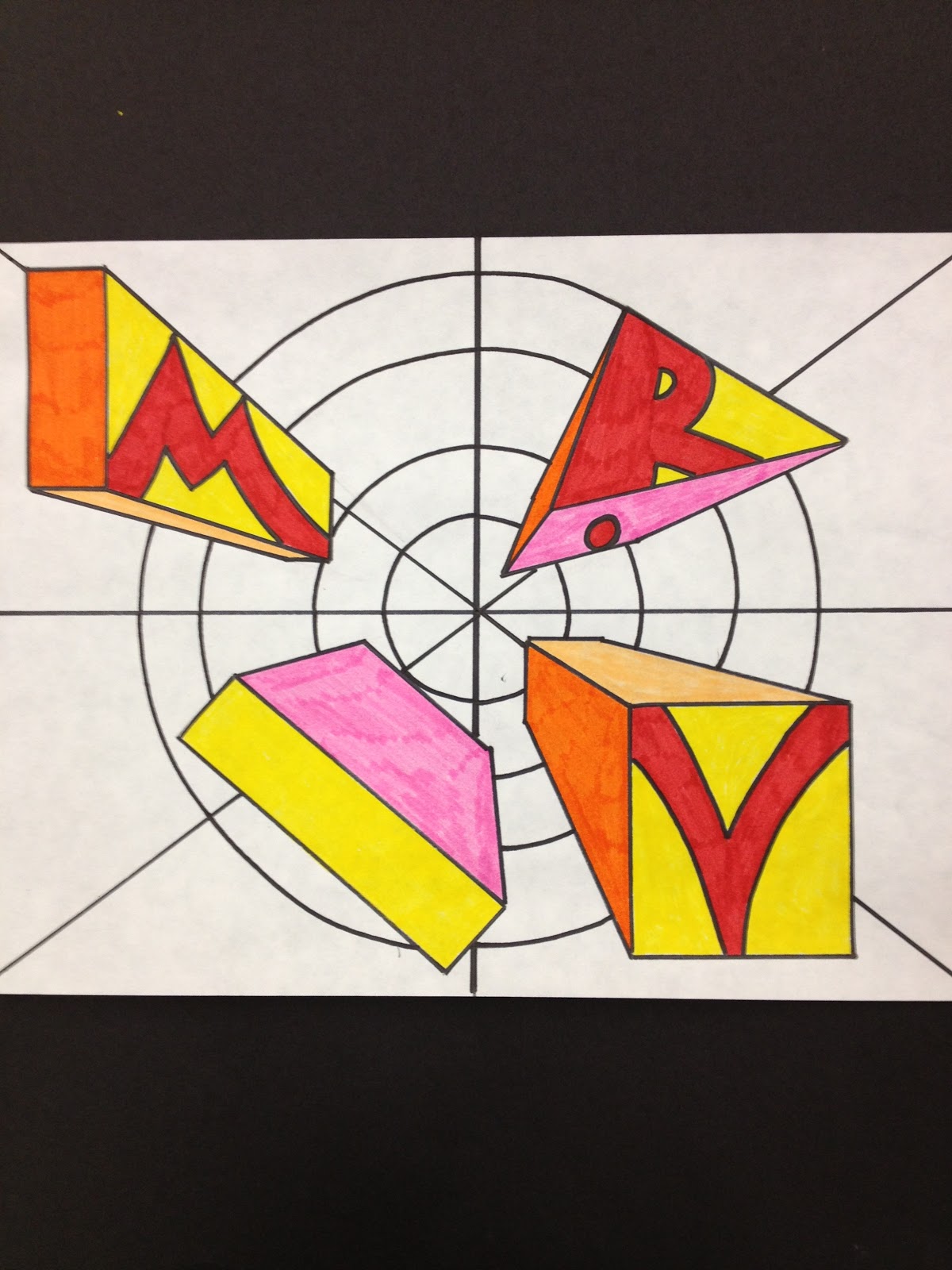 Mr. VandenBerg's Art Classes: One-Point Perspective - Optical Illusion