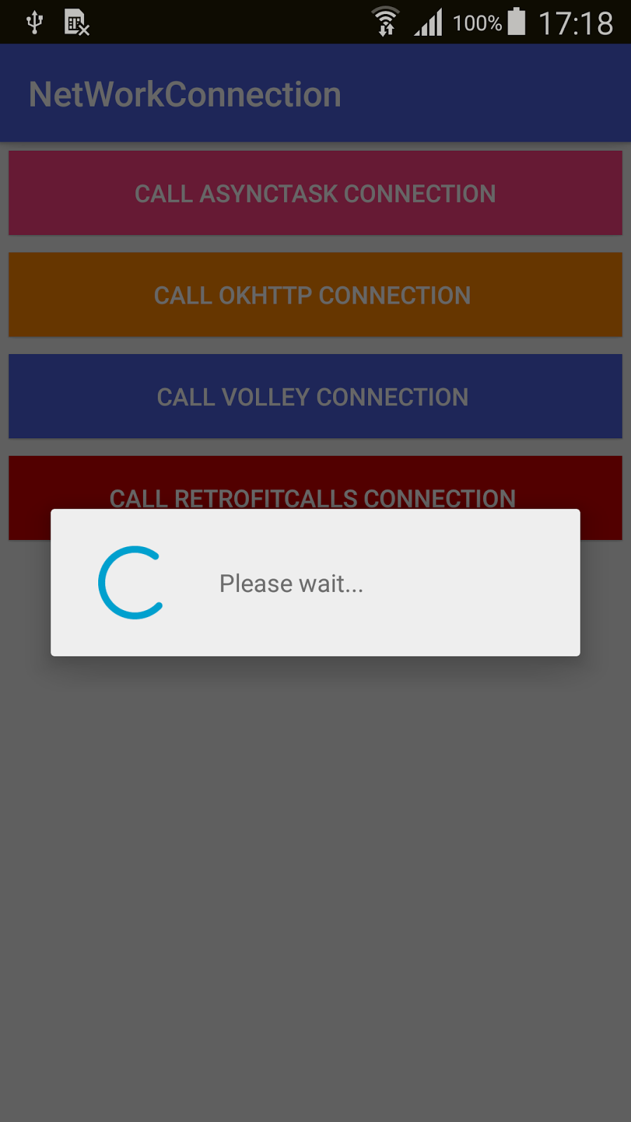 The Android Network connection Operations