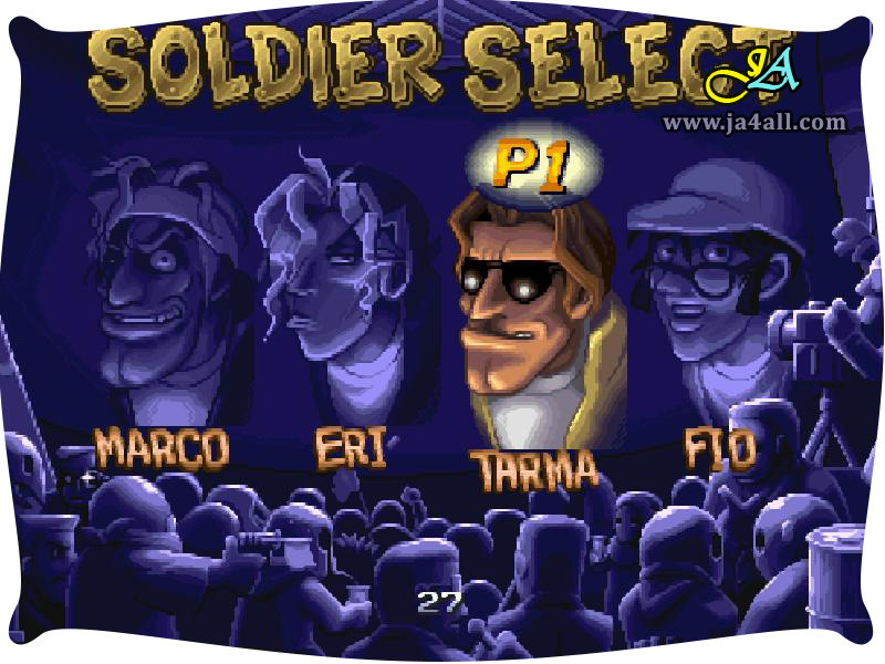 Metal Slug Character Select